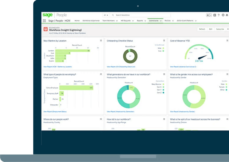 Sage People Capabilities - HRIS & HRMS Software | Sage UK