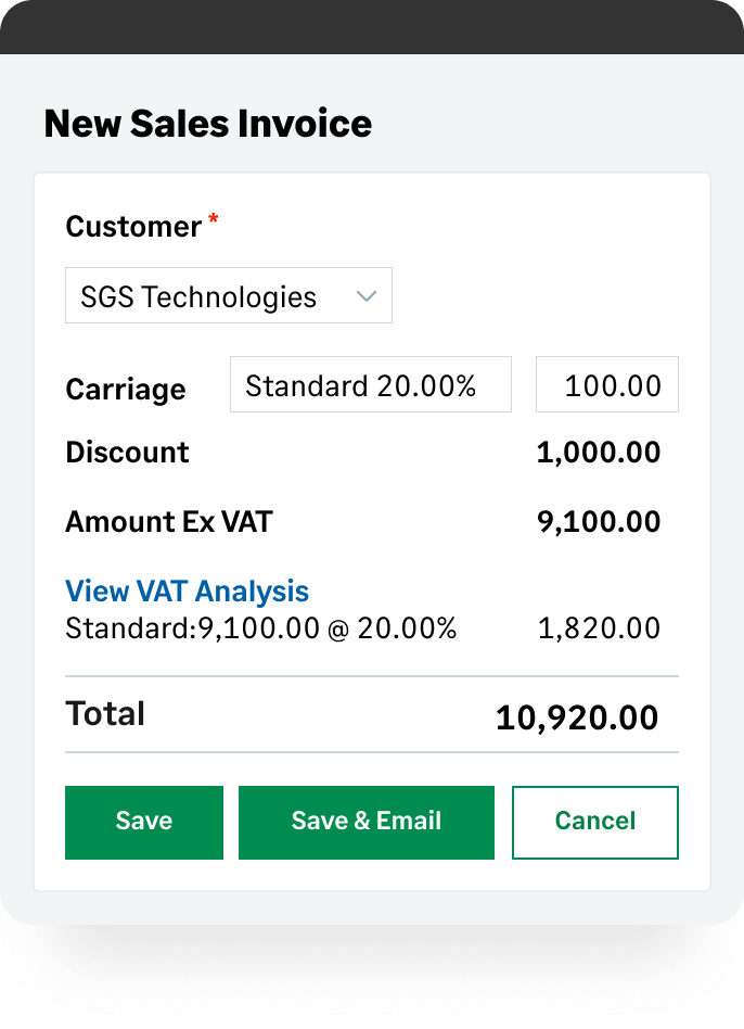 Online accounting software for small and medium businesses | Sage UK