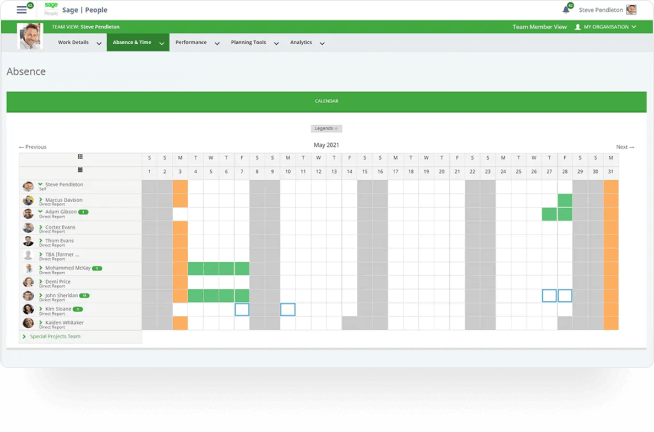 Sage People Capabilities - HRIS & HRMS Software | Sage UK
