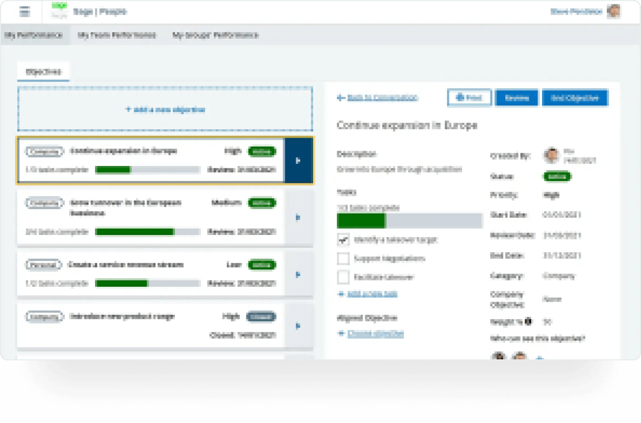 Sage People Capabilities - HRIS & HRMS Software | Sage UK