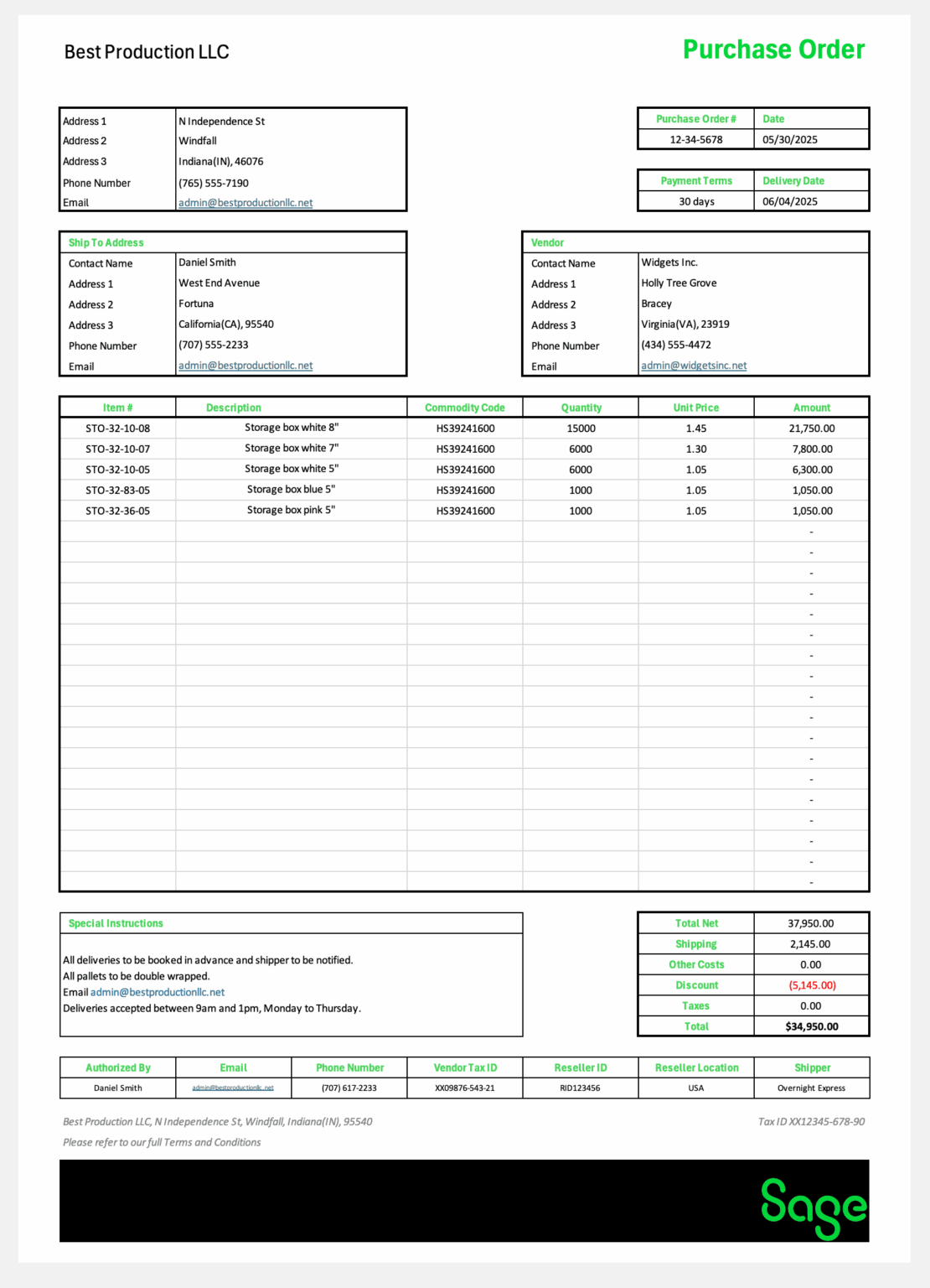 Purchase orders: Different types and templates | Sage Advice US